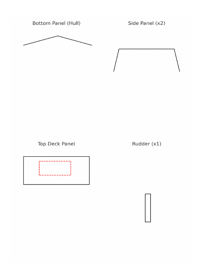 RC Boat Foamboard Cutting Template | PDF