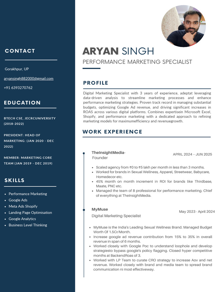 AryanSingh May2025 Resume PMS | PDF | Search Engine Optimization | Analytics