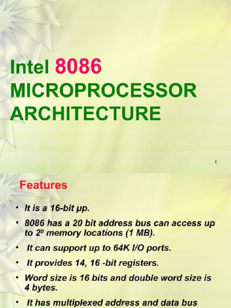 8086 Architecture | PDF