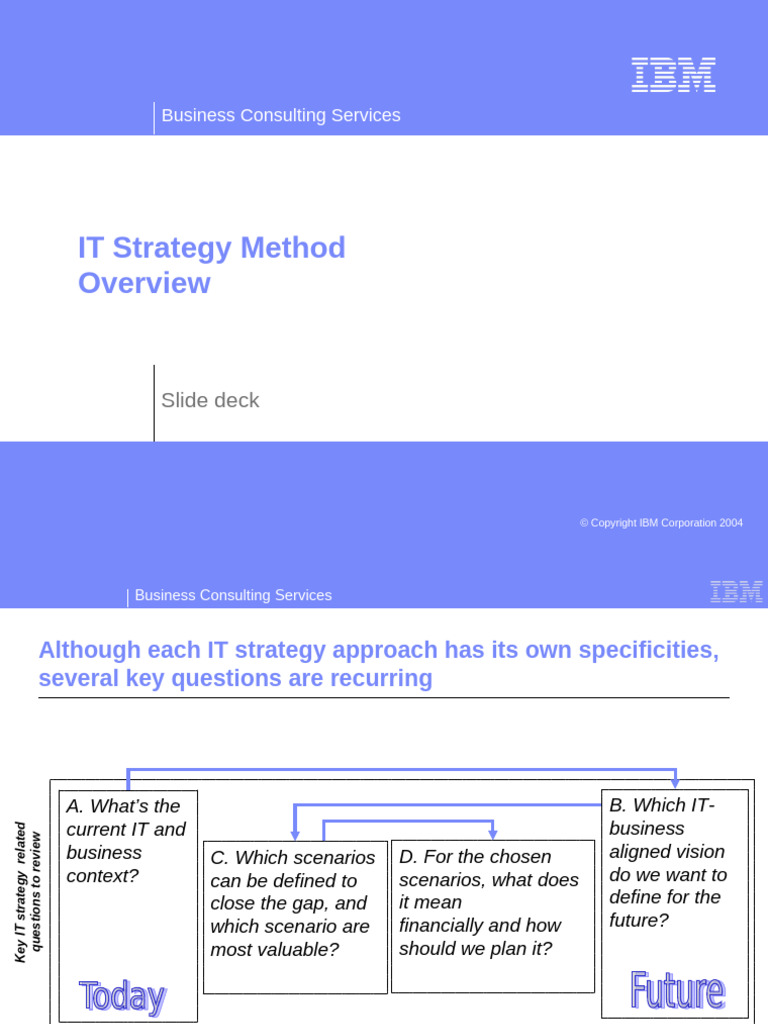 IT Strategy Framework Overview | PDF | Strategic Management | Business ...