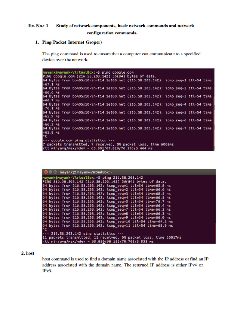 CN Lab - Ex1,2,3 | PDF