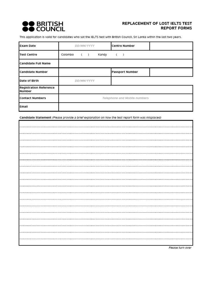 Application For Lost TRFs v4 | PDF