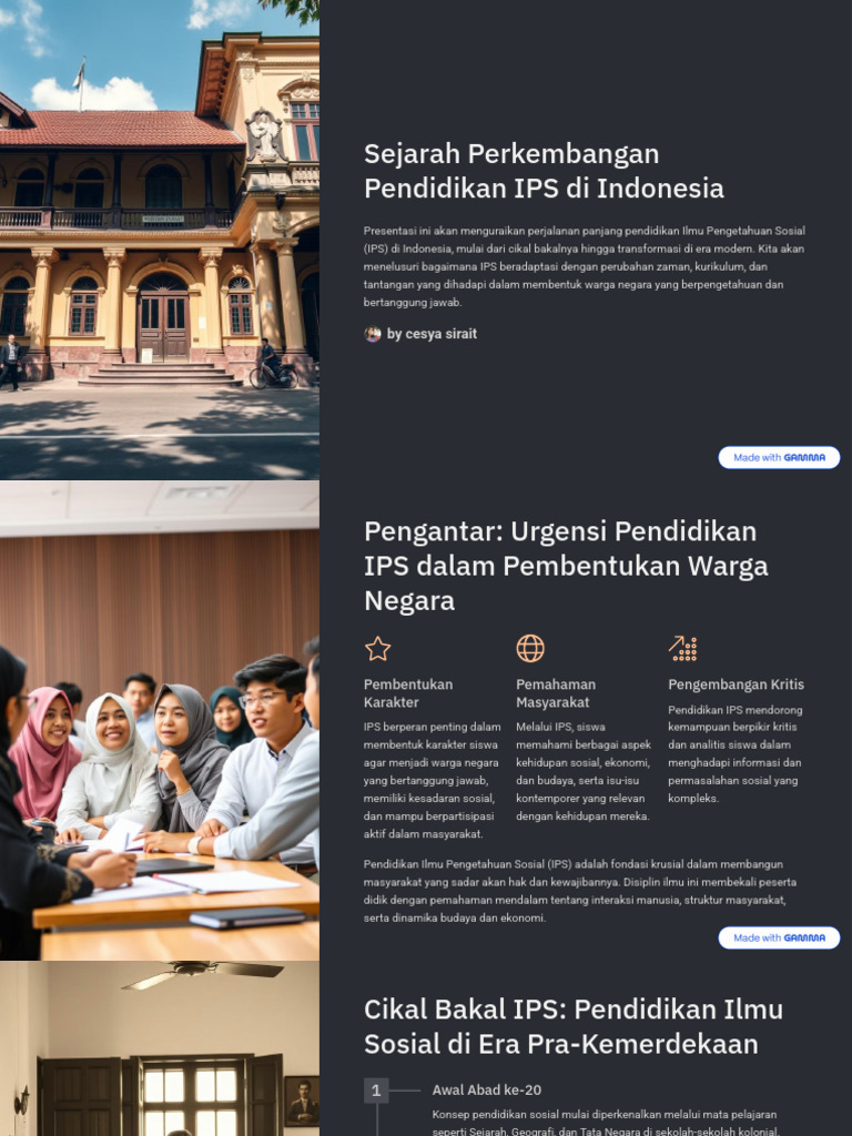 Dinamika Pendidikan IPS di Indonesia | PDF