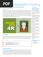 Ukuran Foto 10R, 4R, 2R, 3R, 8R Hingga 30R | PDF