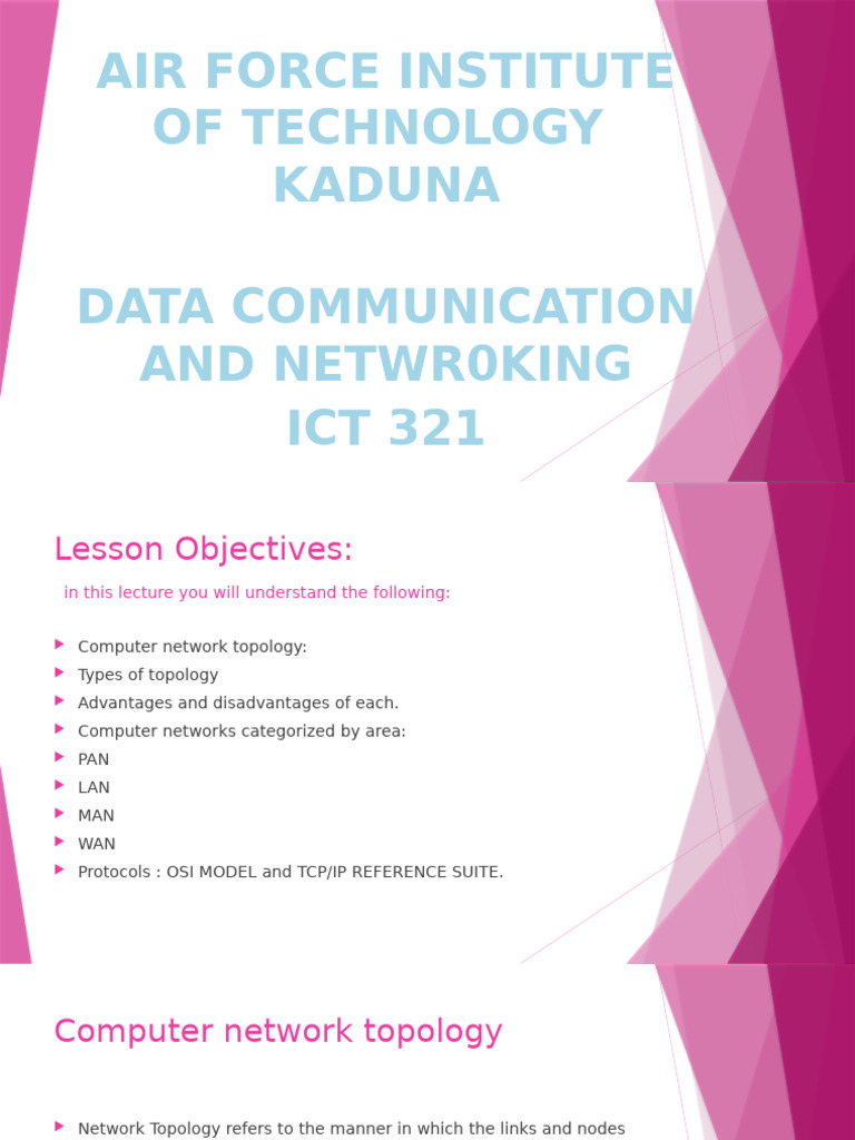 Data Comms - Lecture Slides | PDF | Network Topology | Computer Network