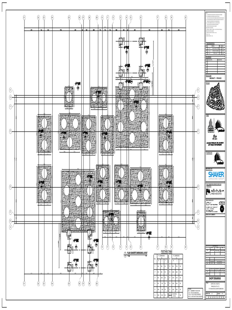 Plain Concrete Dimensions and Layout | PDF | Concrete | Architectural ...