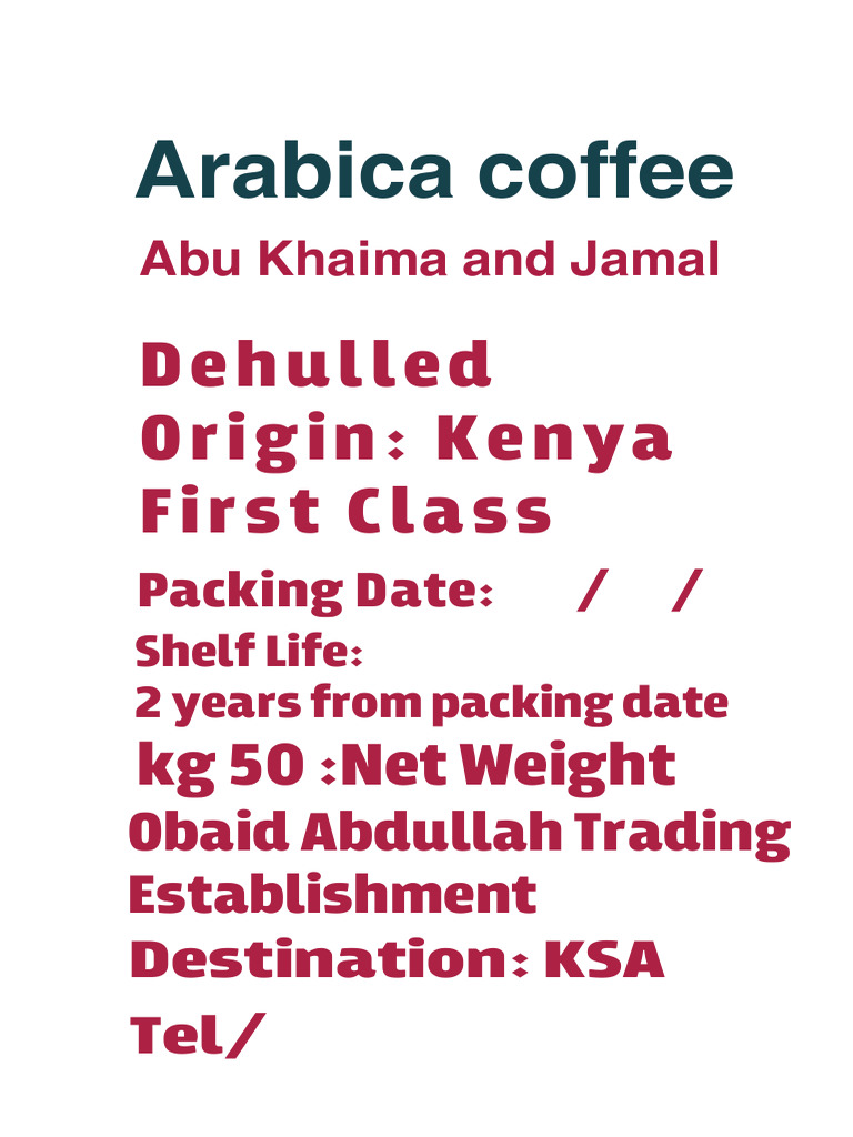 Arabica Coffee: Abu Khaima and Jamal | PDF