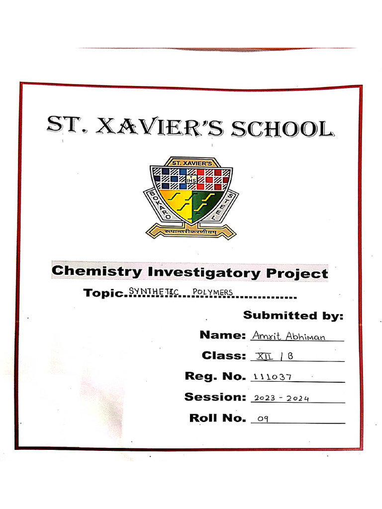 Isc Chemistry Project 2023-2024 | PDF