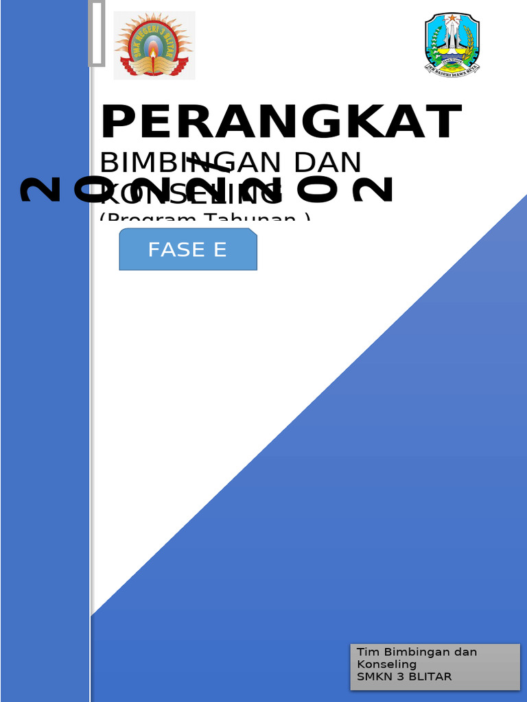 Program Kerja BK 2022-2023 Kelas X (Fase E) | PDF