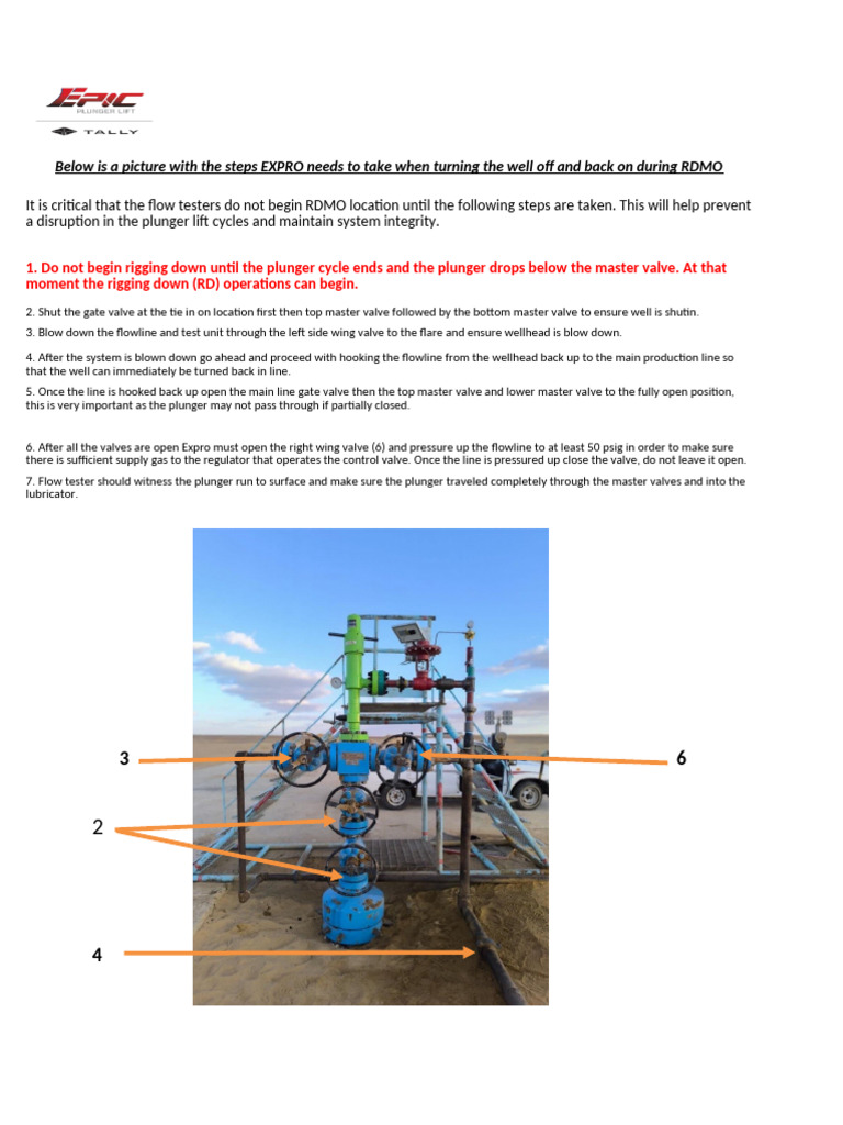 Expro RDMO Well Shutdown Procedures | PDF | Valve | Gases