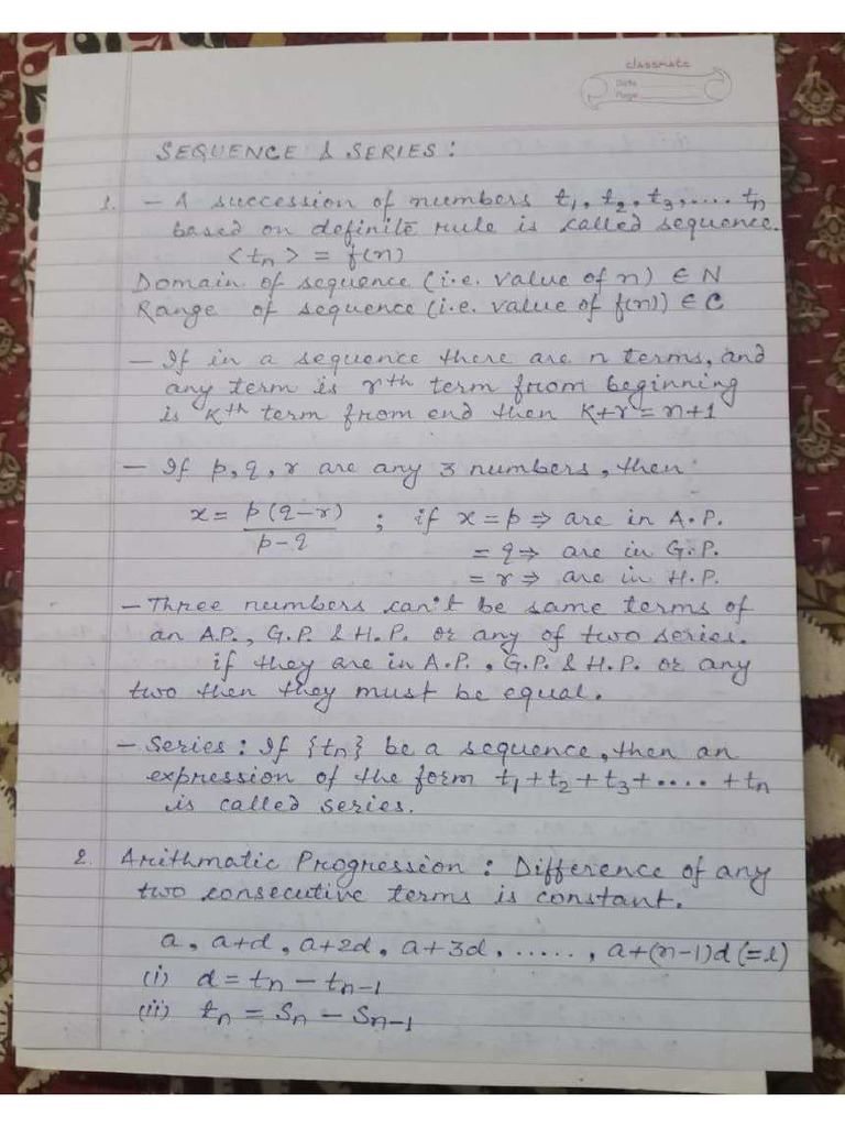 Sequence & Series | PDF