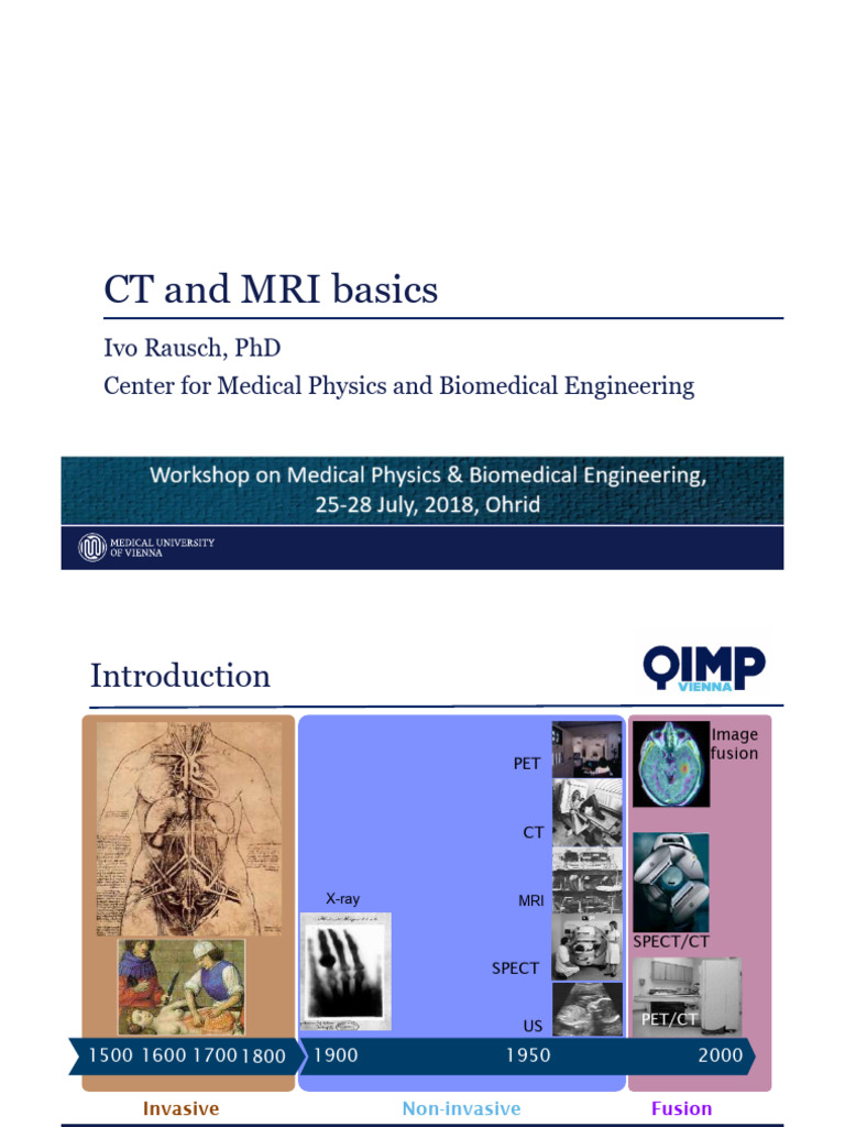 Medical Imaging: CT and MRI Fundamentals | PDF | Relaxation (Nmr) | X Ray