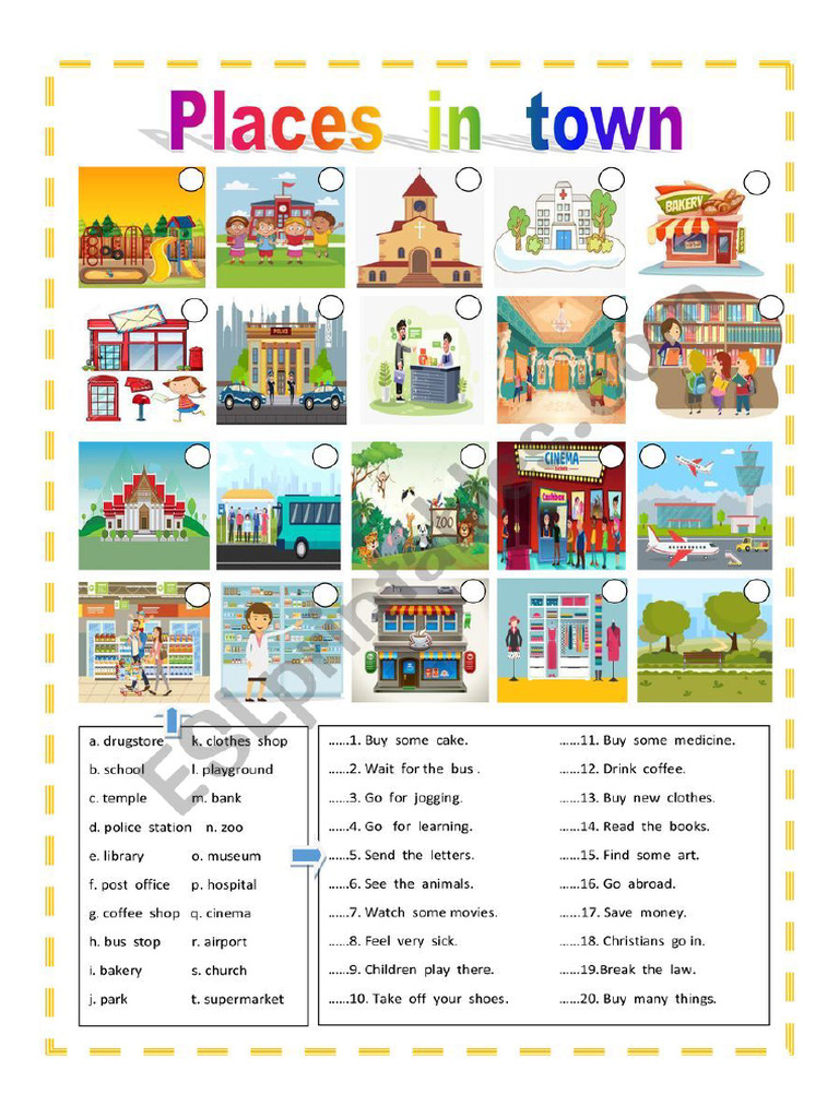 Places in Town | PDF