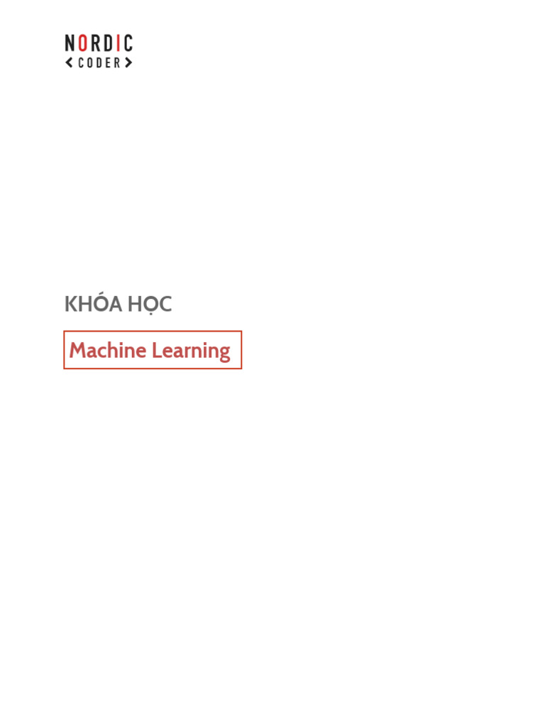 Machine Learning Curriculum (6 Weeks) | PDF