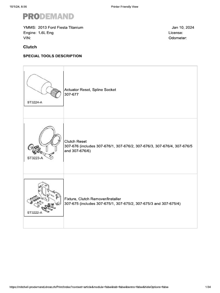 P0705 Ford Fiesta 1600 DCT Powershift | PDF