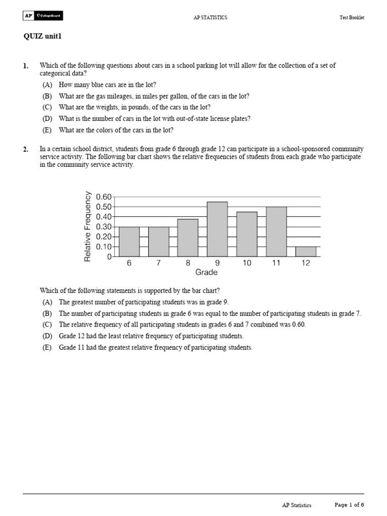 TB QUIZunit1 66ee3ef00f52c9.66ee3ef1223dd6.73086109 | PDF | Statistical ...