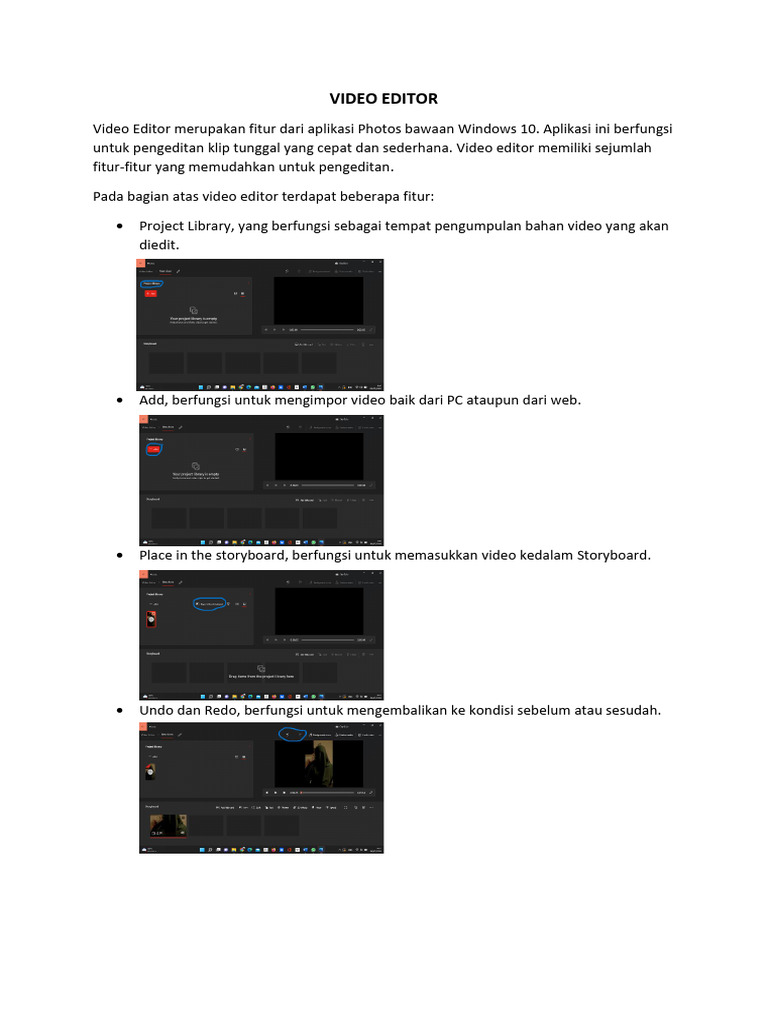 Fitur Utama Video Editor Windows 10 | PDF