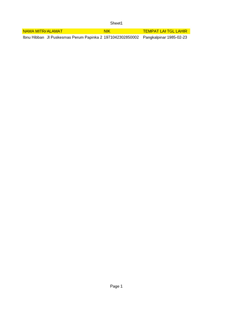 Template (SIM) | PDF