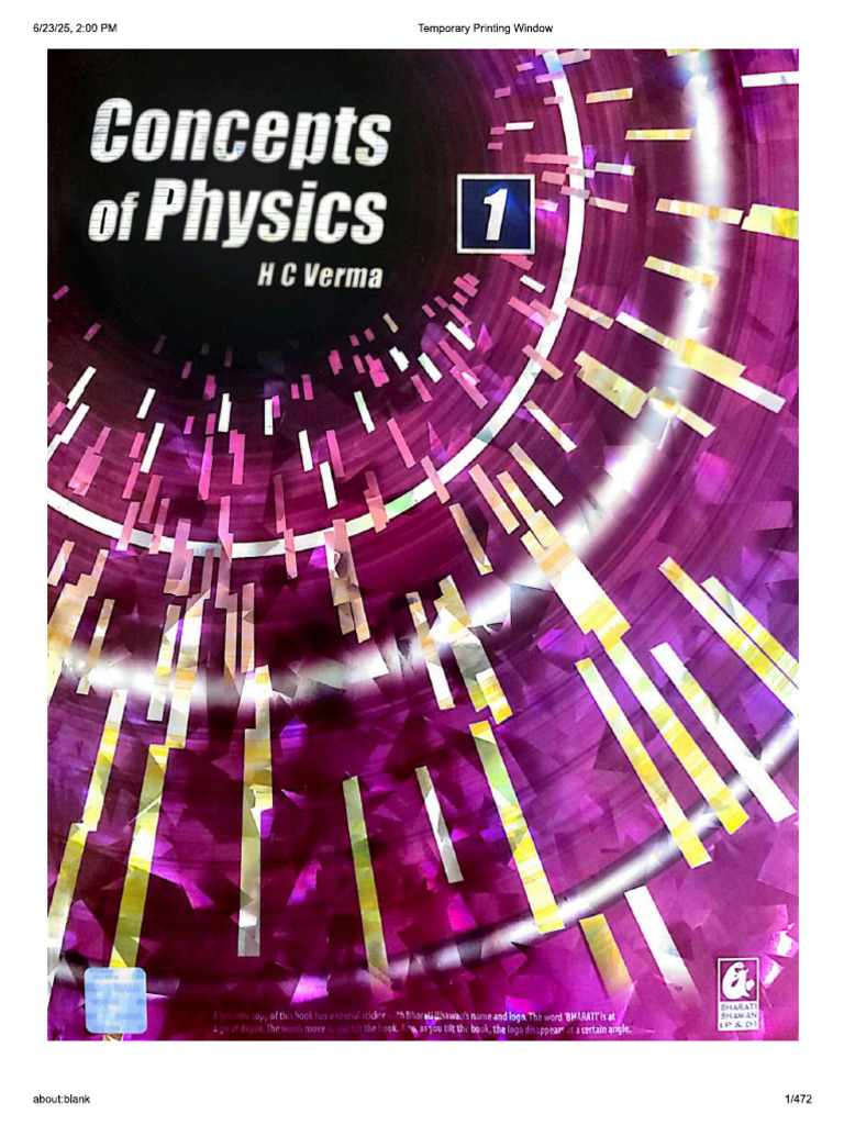 HCV Vol 1 Physics | PDF