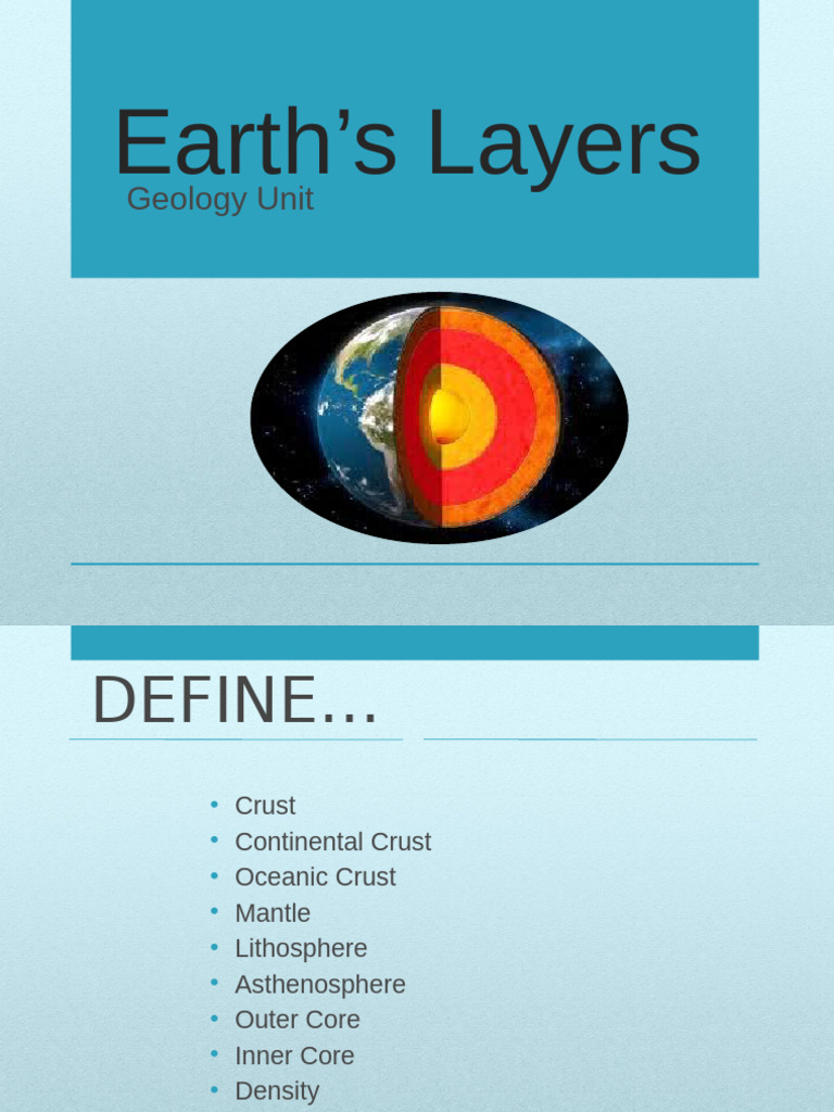 Geology Powerpoint Earth Layers | PDF | Natural Sciences | Geology