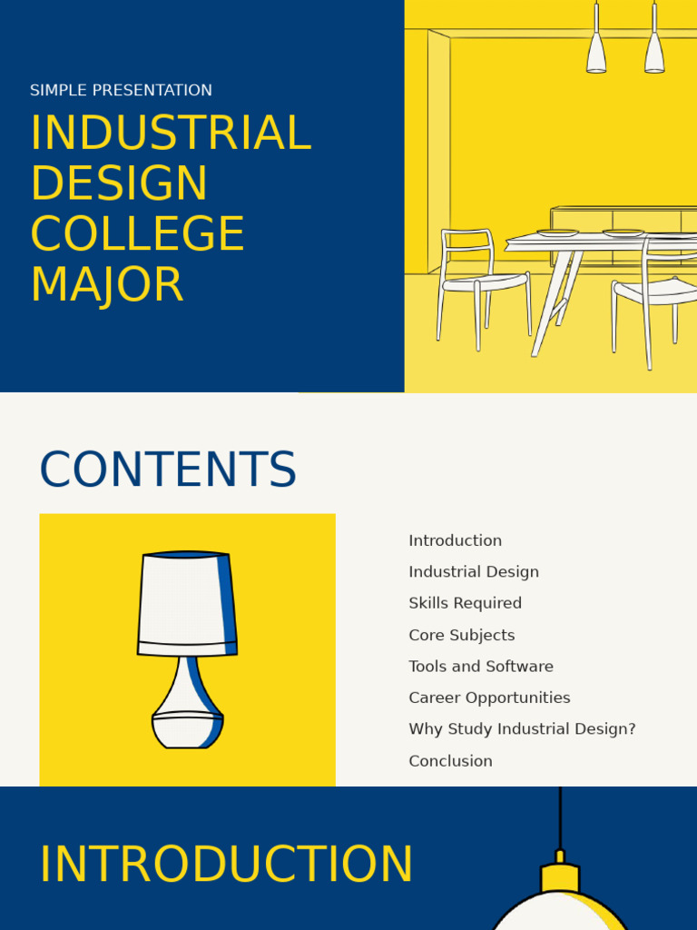 Simple Industrial Design College Major | PDF