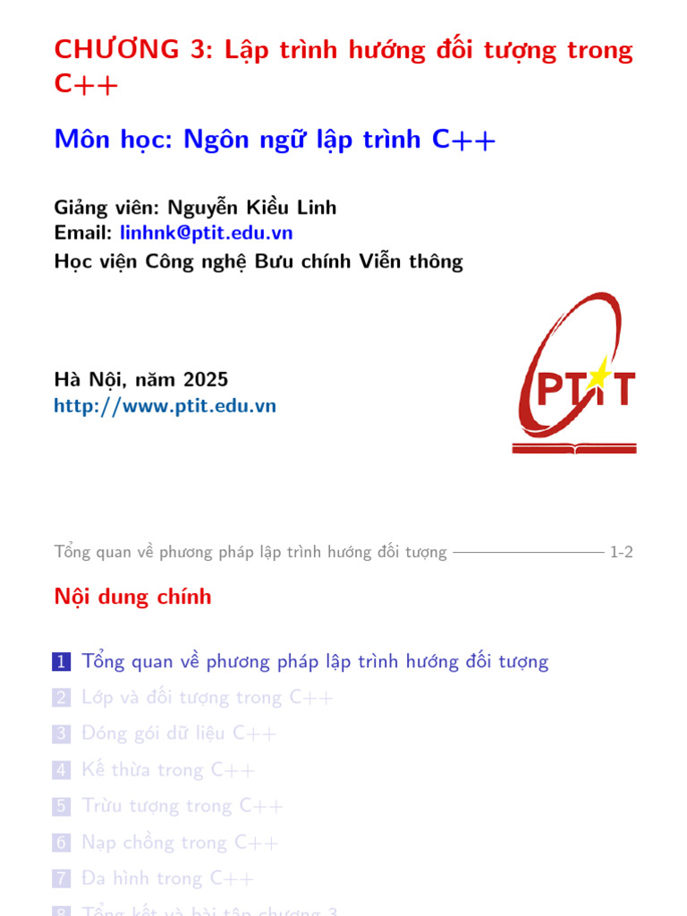 3-Lap Trinh Huong Doi Tuong Voi C++ | PDF