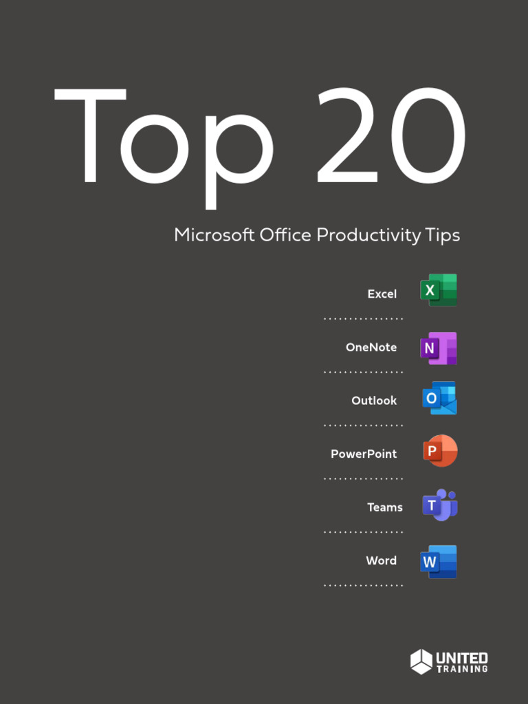 Top 20 Office Productivity Tips | PDF | Microsoft Excel | Microsoft Outlook