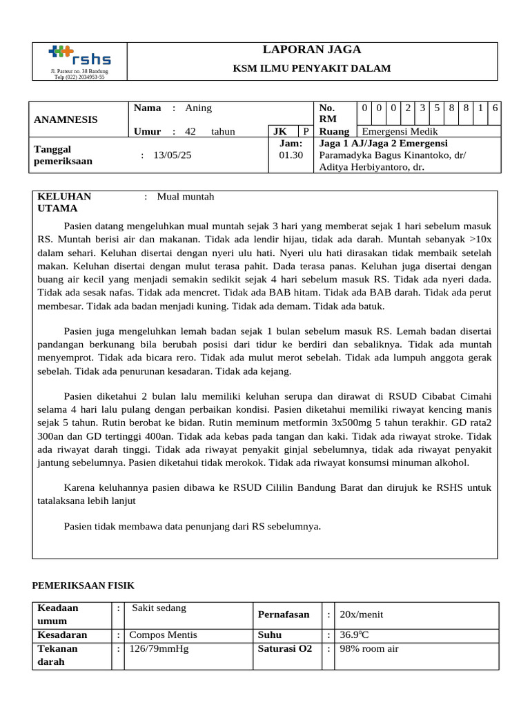 1AJ - 120525 - Aning - Suspek AKI Superimposed CKD, Uncontrolled ...