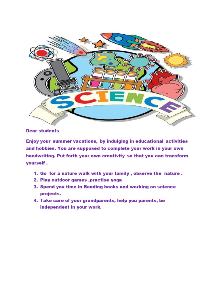 Holiday Homework Class 7 Science | PDF | Heat Transfer | Heat