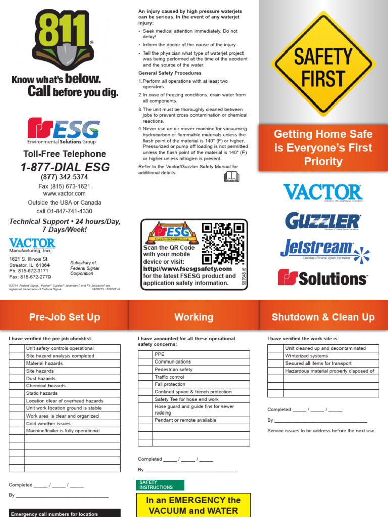 Safety Brochure | PDF | Safety | Occupational Safety And Health