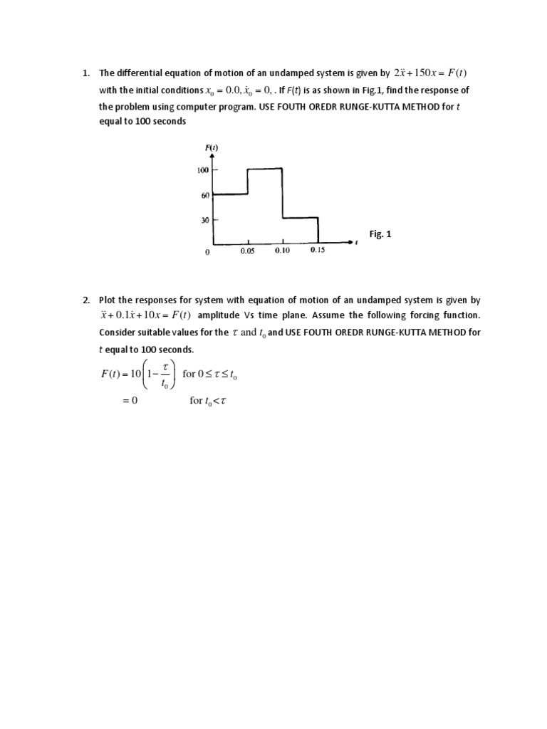 Undamped System Response Analysis | PDF | Science & Mathematics ...