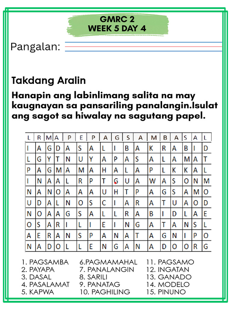 G2 GMRC Assignment W5 | PDF