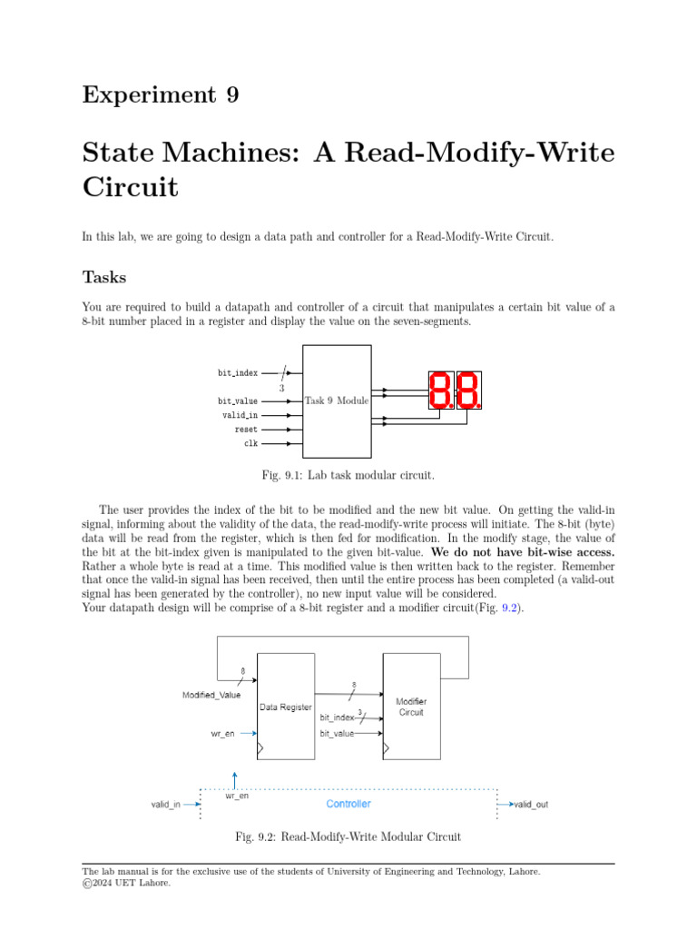 (9 State Machines A Read-Modify-Write Circuit | PDF | Bit | Field ...
