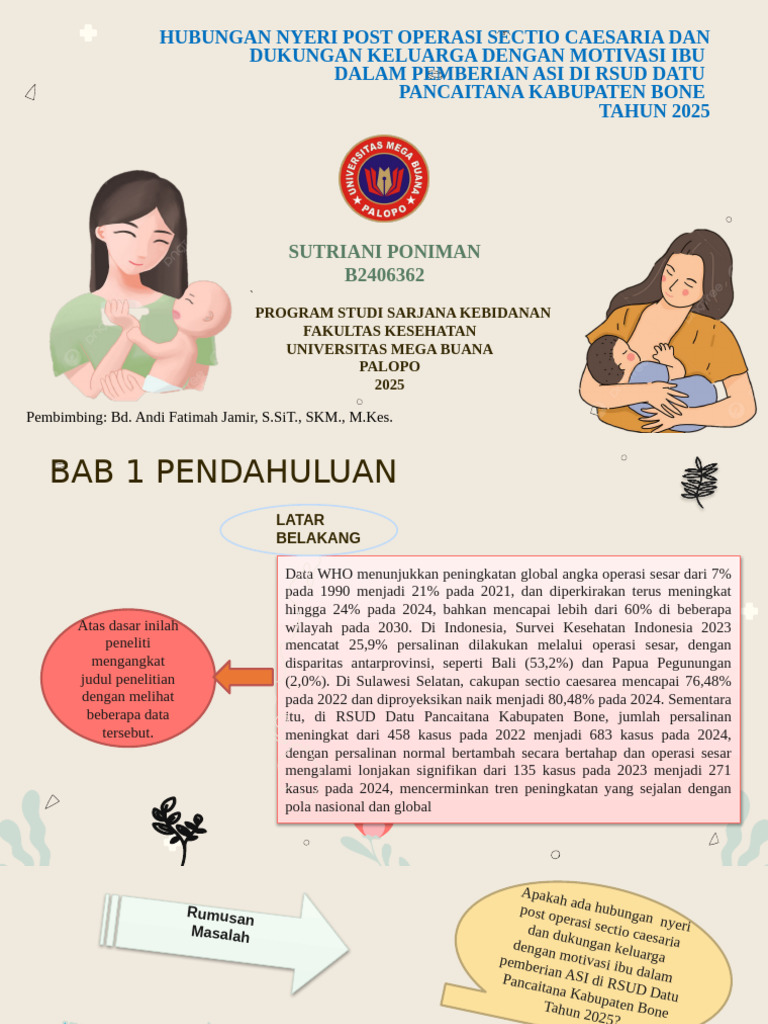 Proposal - Hubungan Nyeri Post SC Dan Dukungan Keluarga Terhadap ...