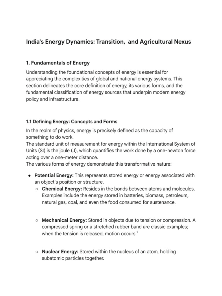 India's Energy - Sources and Schemes | PDF | Renewable Energy | Energy ...