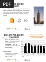 Tallest Paper Tower Challenge | PDF | Tower
