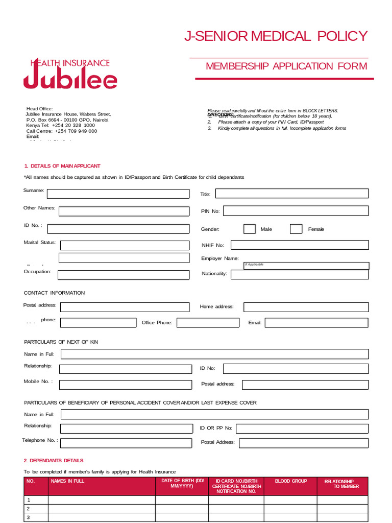 Application Form Dec 2023 - J-Senior | PDF | Mental Disorder ...
