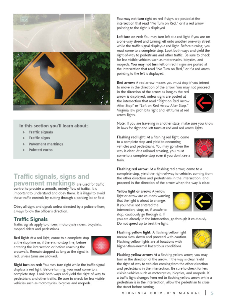 Virginia Traffic Control Overview | PDF | Traffic | Intersection (Road)