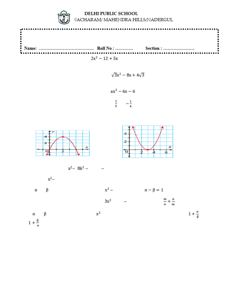 Name: . Roll No: Section | PDF