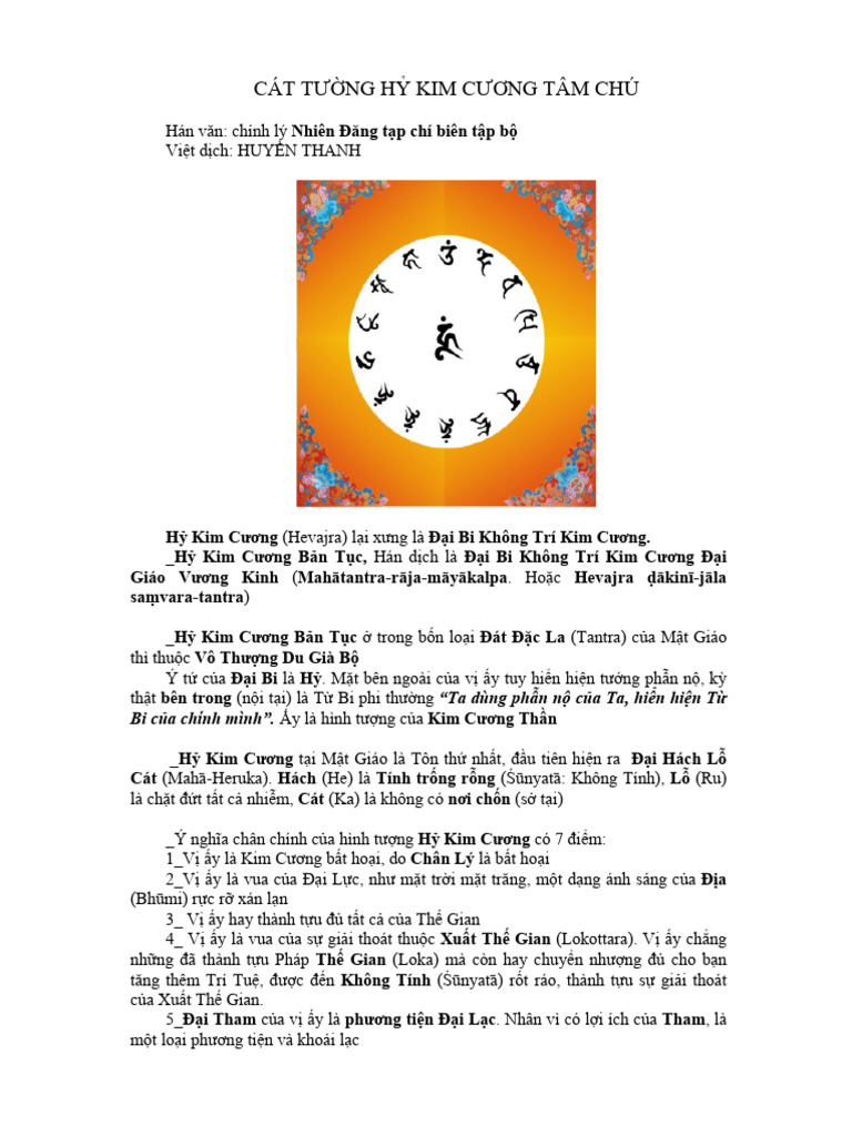 Cat Tuong Hy Kim Cuong | PDF
