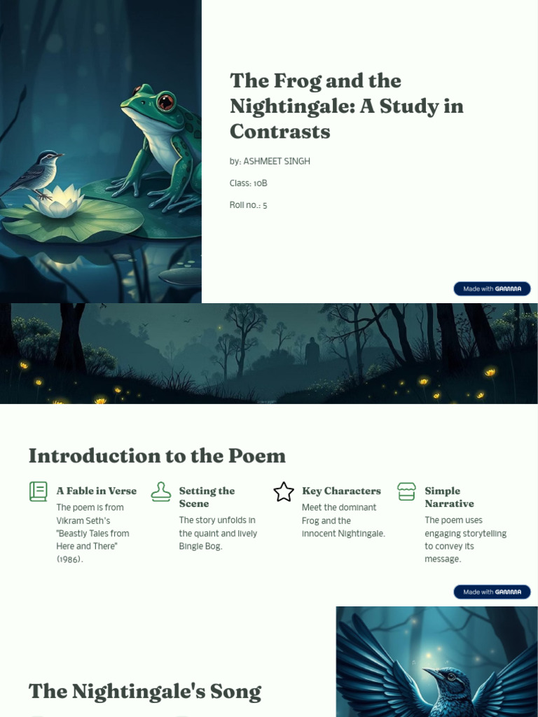 The Frog and The Nightingale Ashmeet Singh | PDF