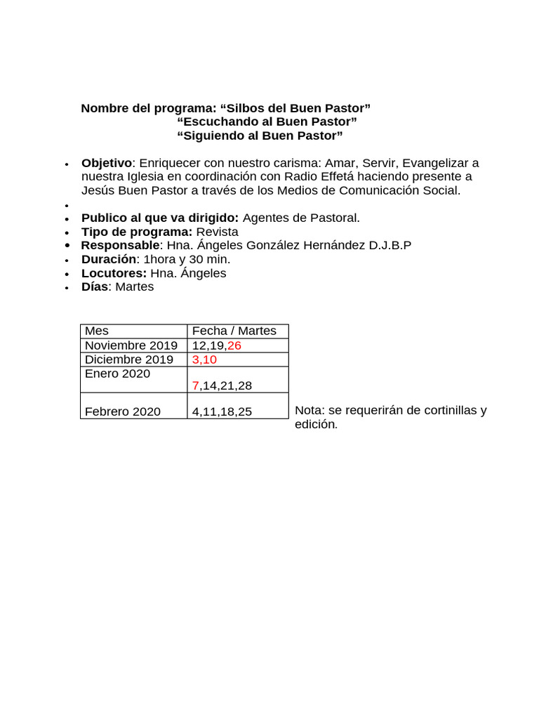 Radio Primer Programa | PDF