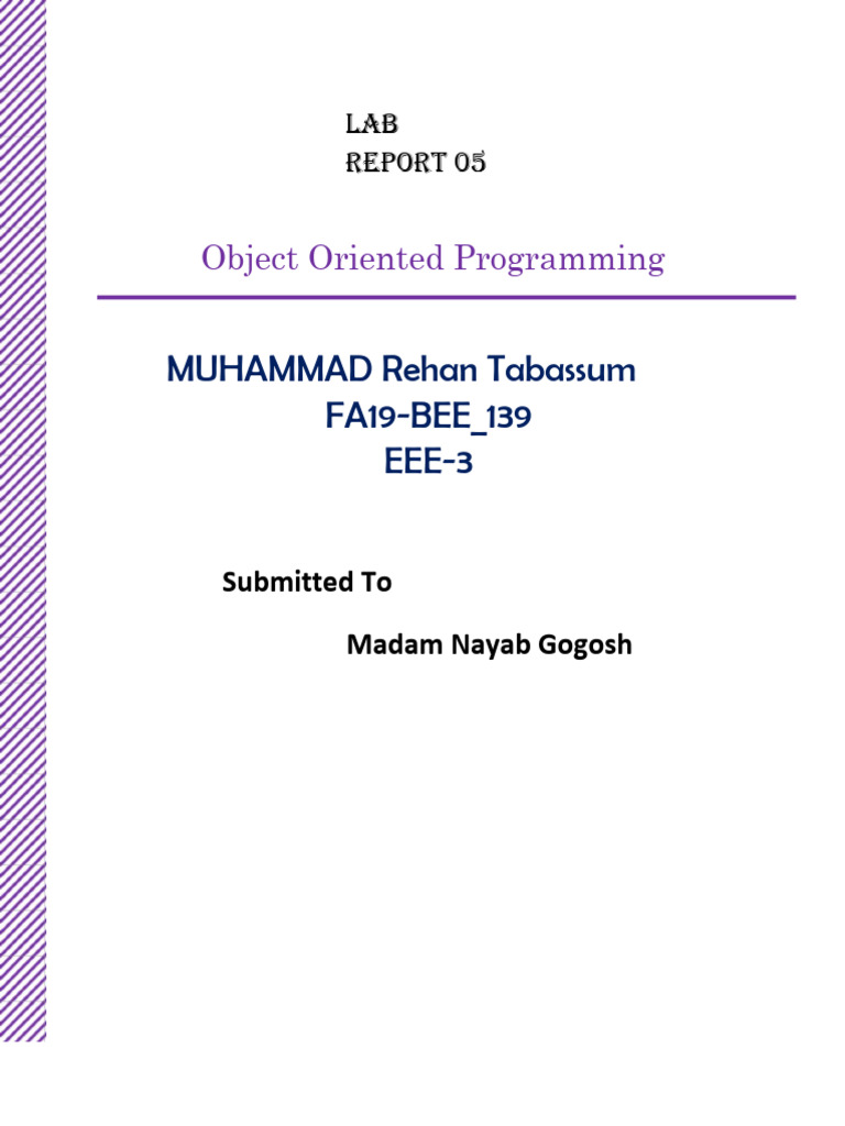 M.rehen Tabassumlab Report 05 | PDF | Area | Namespace