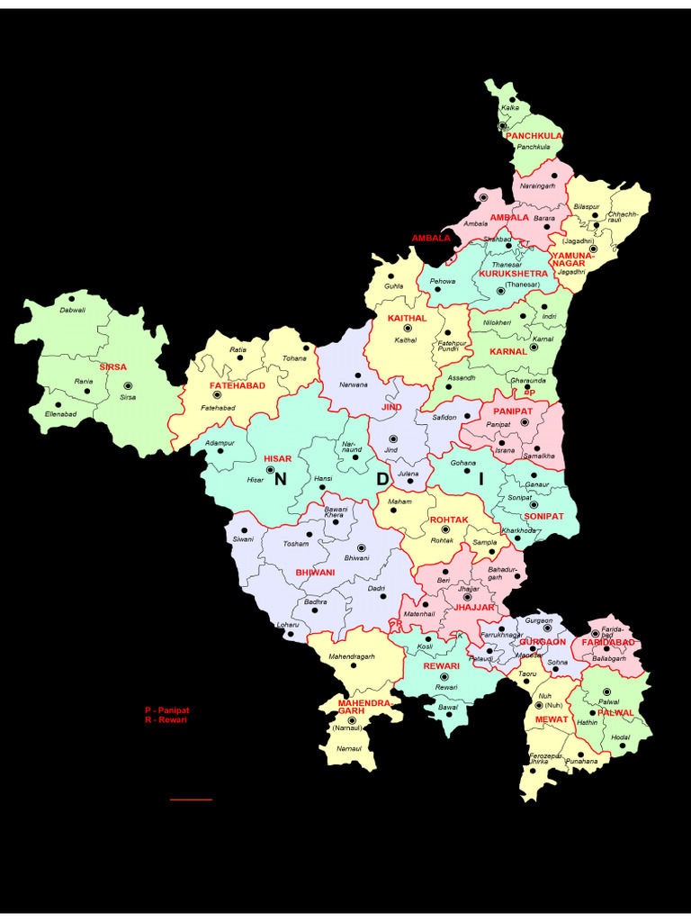 HARYANA Map | PDF