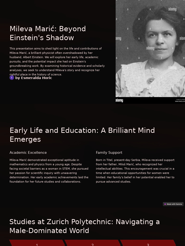 Mileva Maric Beyond Einsteins Shadow | PDF | Albert Einstein | Science