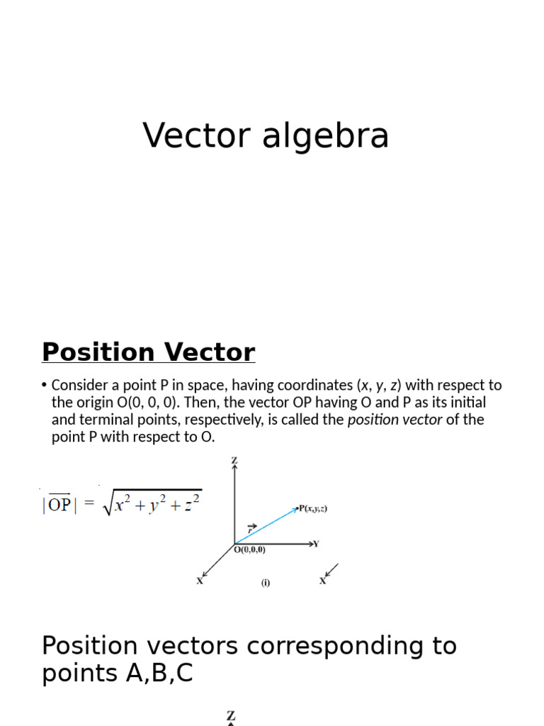 Vector Algebra Fundamentals for Physics | PDF | Vector Space ...