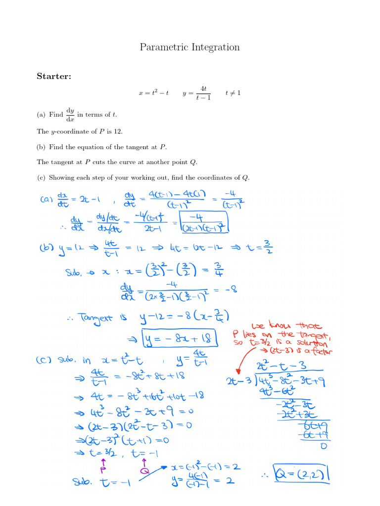 Ch.11 Integration Parametric | PDF | Manifold | Equations