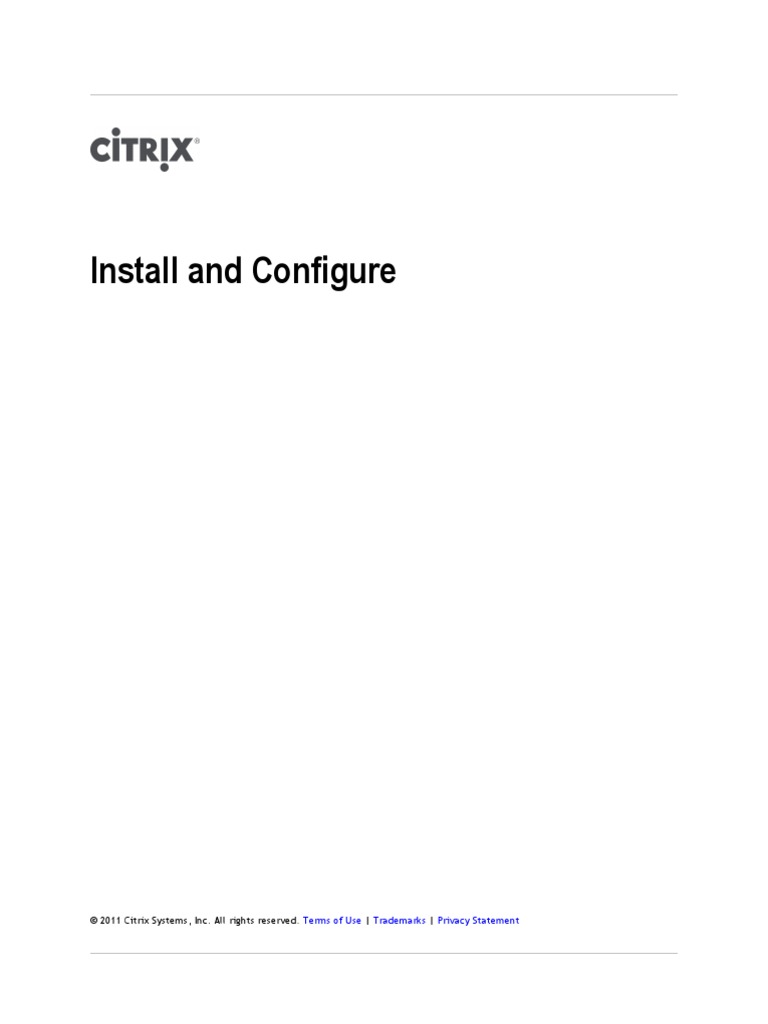 Citrix Xenapp Install and Config | PDF | Remote Desktop Services ...