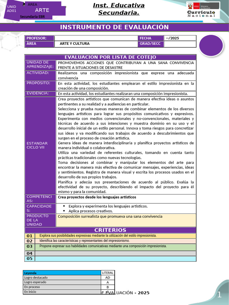 5° LC Act 3-Ayc-U1-Sem 3 | PDF | Composiciones Musicales | Aprendizaje