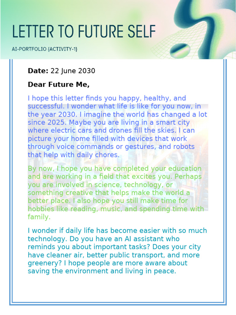 Future Tech: Life in 2030 | PDF